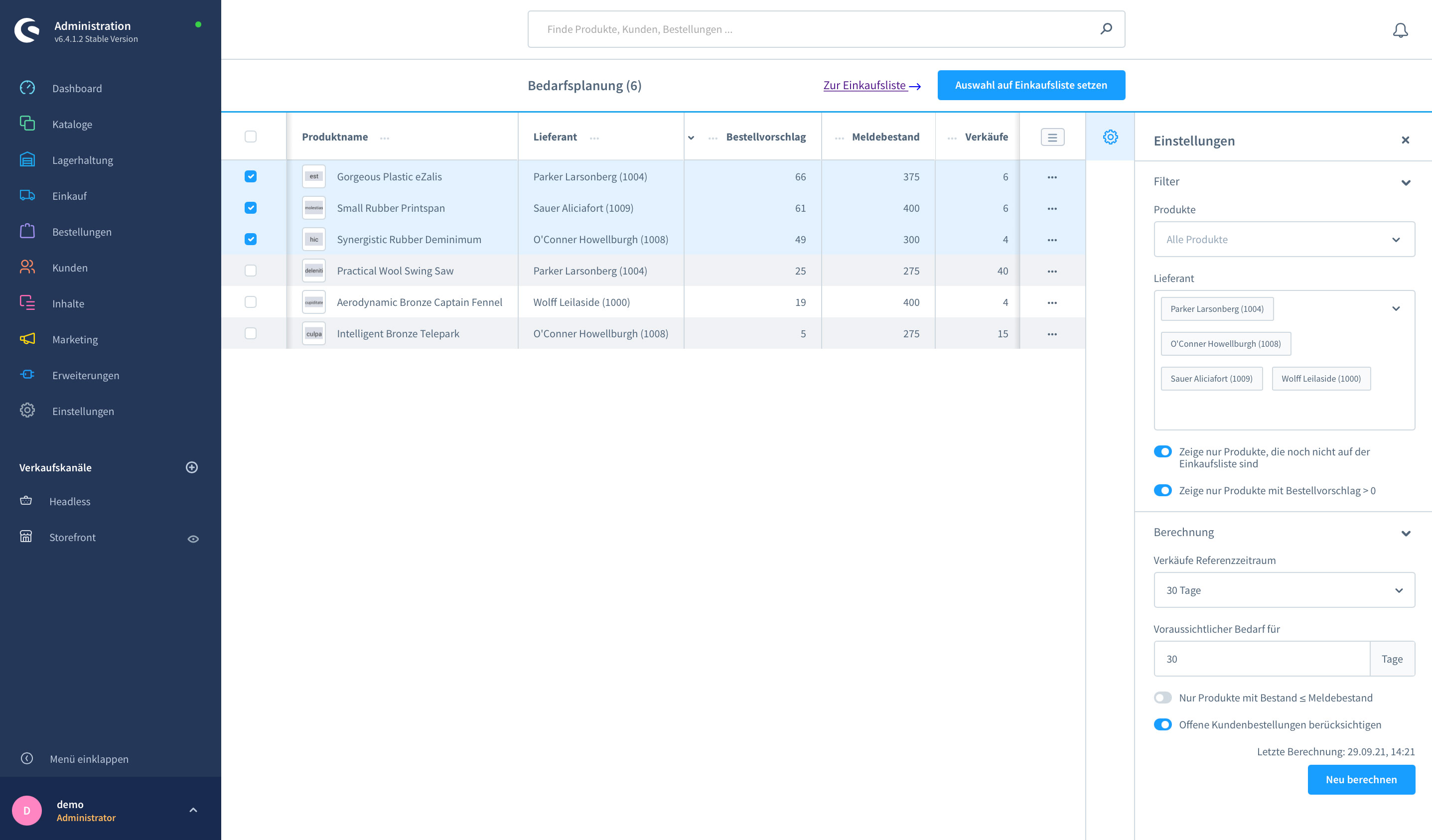 So Gelingen Bestandsplanung Und Lieferantenbestellungen Mit Pickware